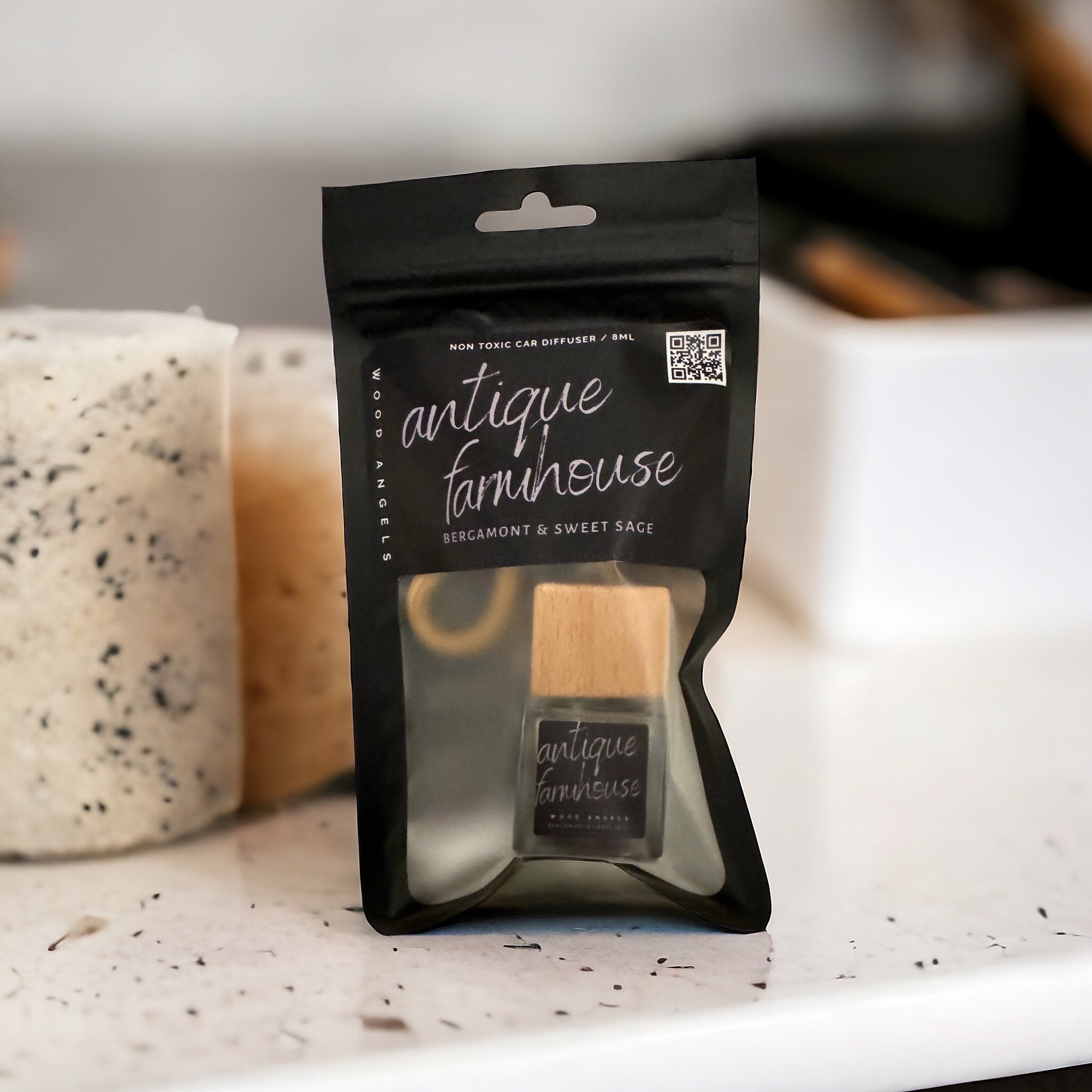 Antique Farmhouse Car Diffuser – Wood Angel's Luxury Candle Company